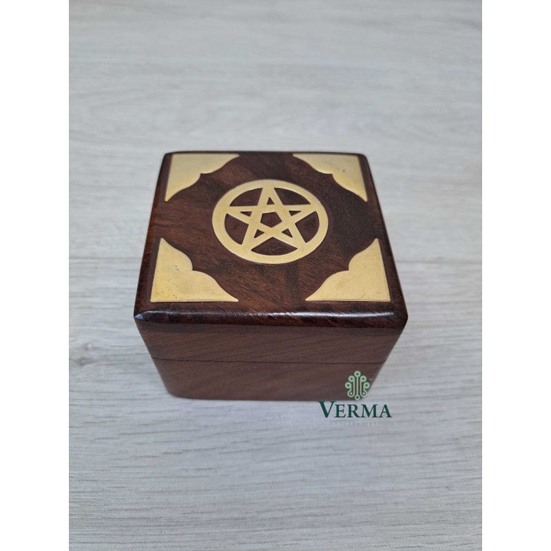 Pentagram Wooden Box — Goldenhands