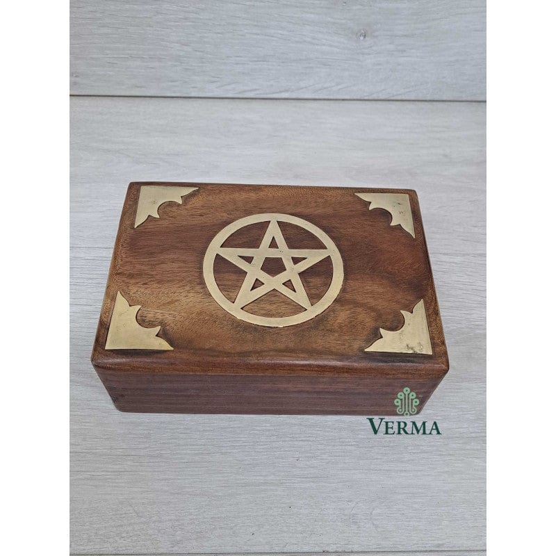 Pentagram Wooden Box — Goldenhands